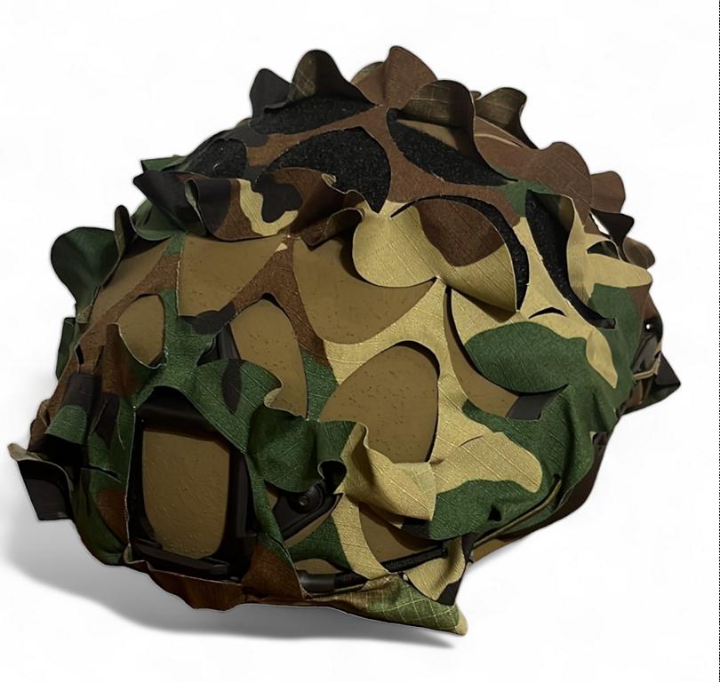 Lasercut Camo Helmet Cover 3D